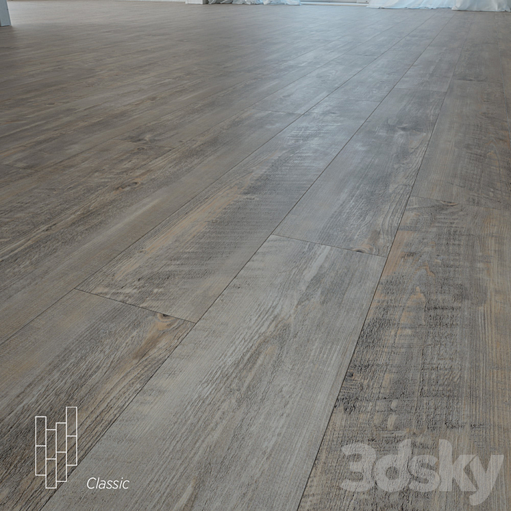Oak Castle flooring - Wood - 3D model