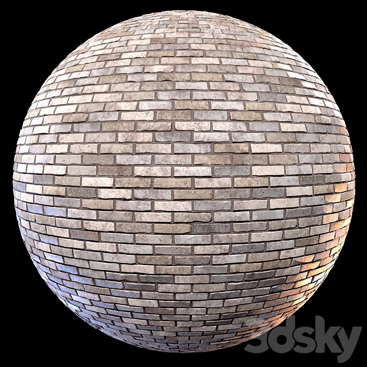 Wall Brick Design-04-PBR - Brick - 3D model