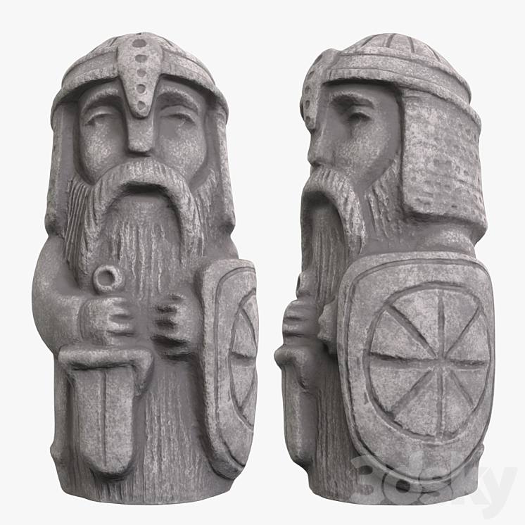 Perun - the god of thunder - Sculpture - 3D model