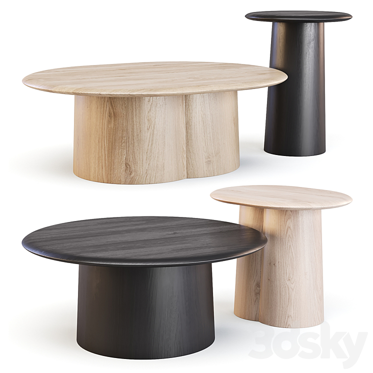 Plus Halle: Proto - Coffee and Side Tables - Table - 3D model