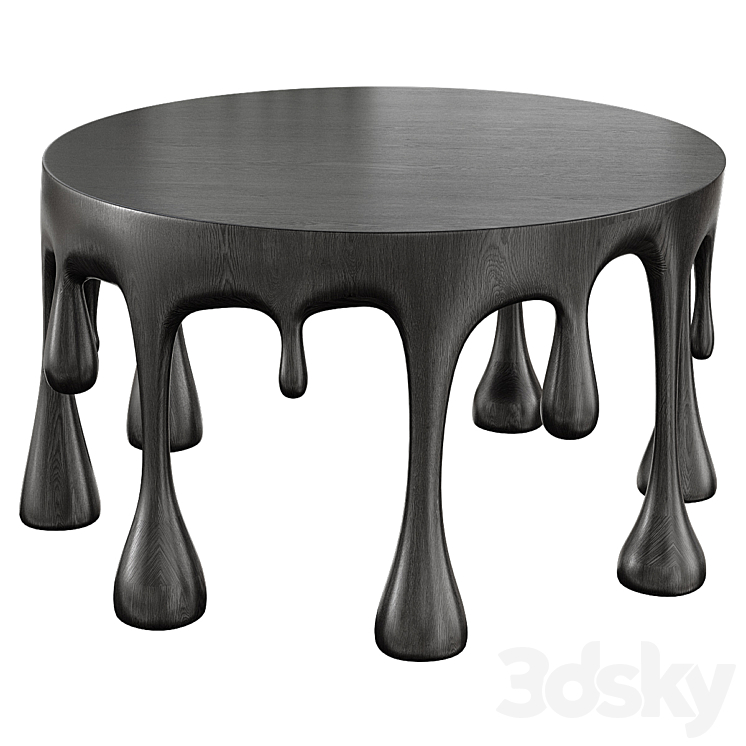 Dripping Paint Coffee Table - Table - 3D model