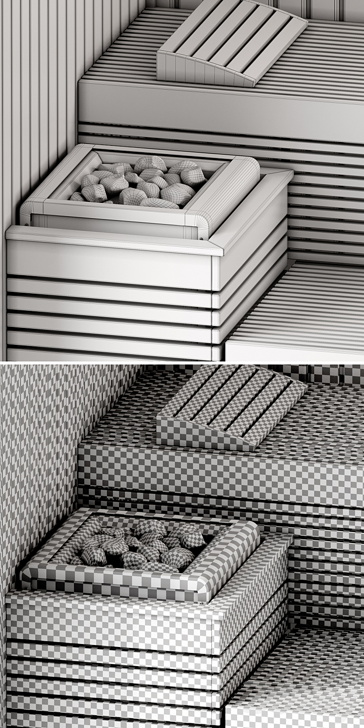 Sauna Sentiotec Panorama Small - Miscellaneous - 3D model