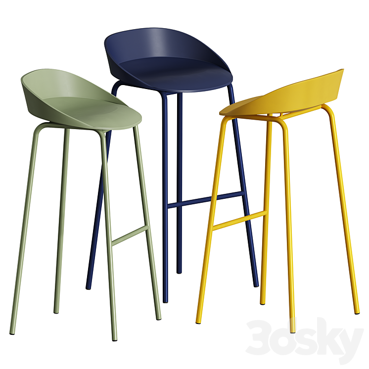 MDD TEAM Stool - Chair - 3D model