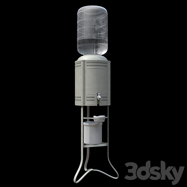 Vintage cooler - Household appliance - 3D model