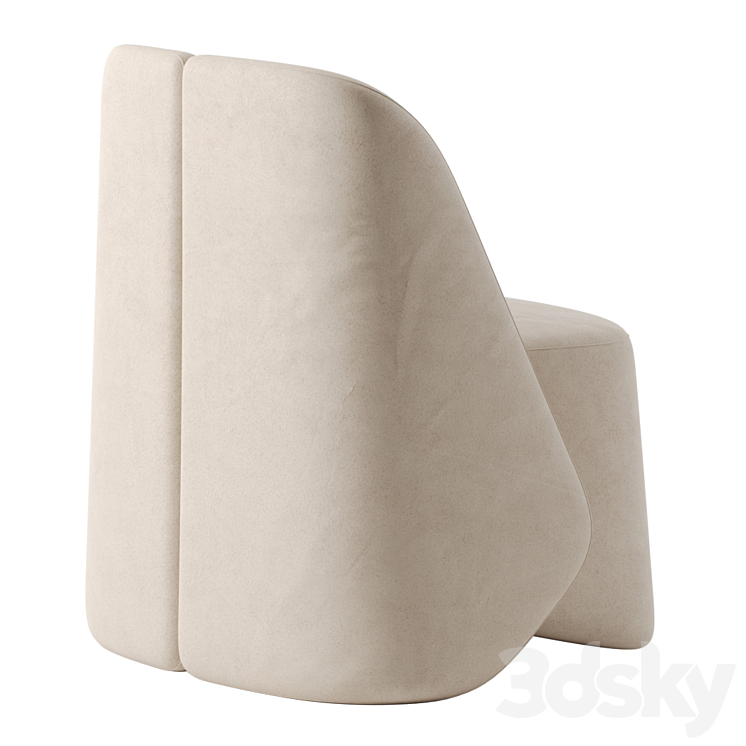 KEREN chair by Baxter - Arm chair - 3D model