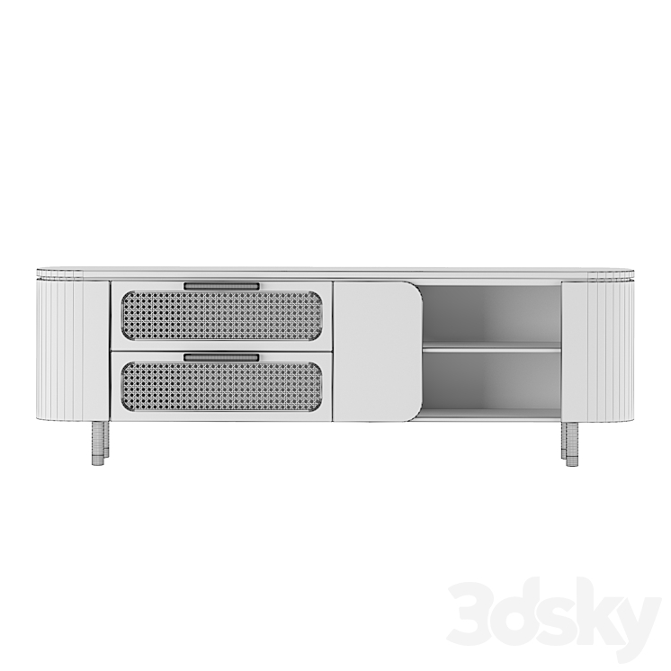Sideboard Chest of drawer 02 - 3D model
