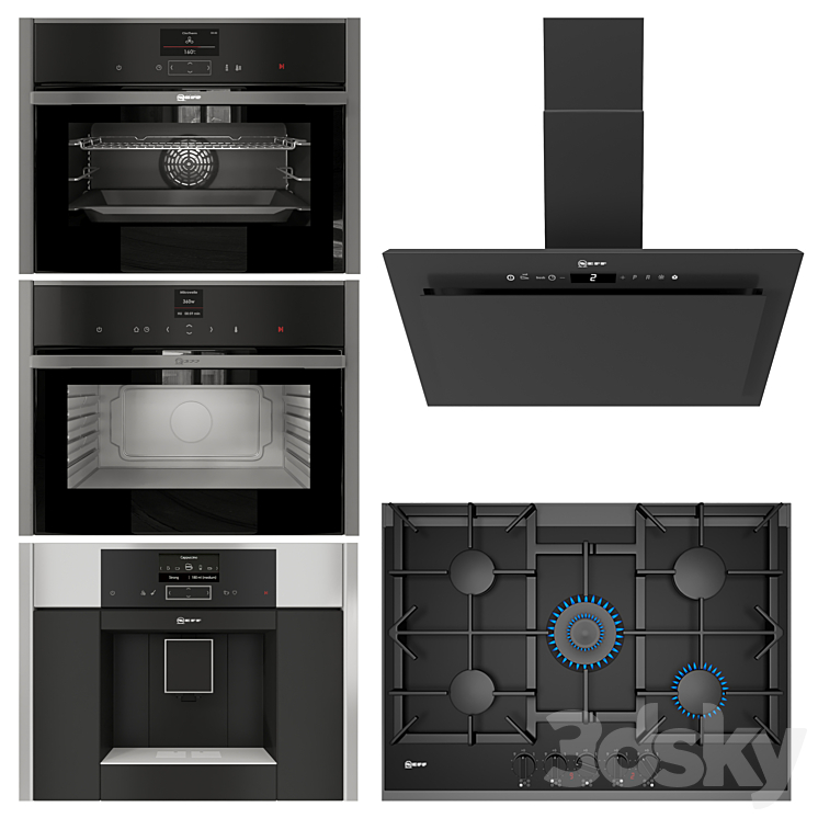 Neff kitchen set - Kitchen appliance - 3D model