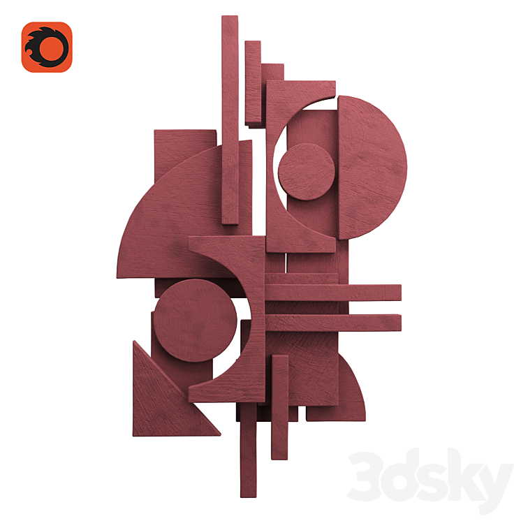 Wall sculpture - Sculpture - 3D model