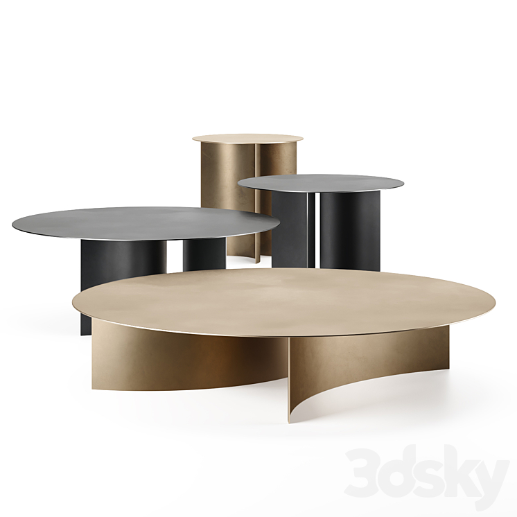 PIERRE | Coffee table by flou - Table - 3D model
