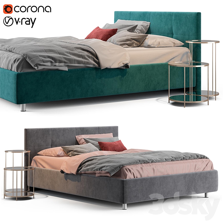 Askona vanessa bet - Bed - 3D model