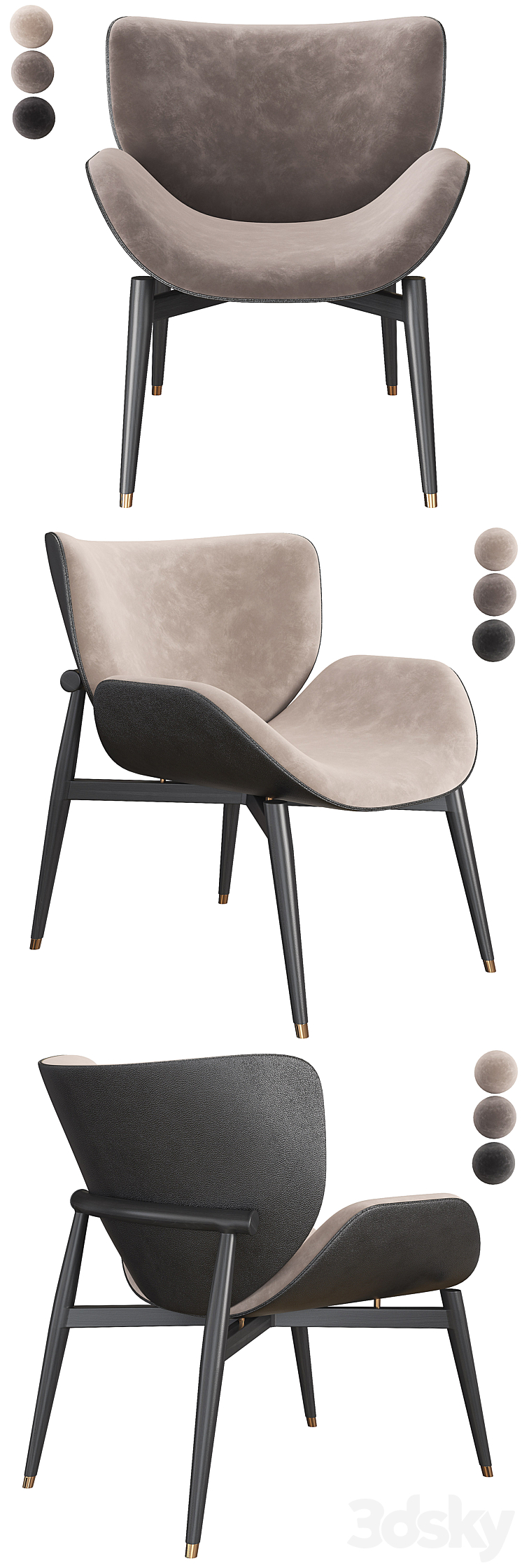 Baxter_Jorgen_Chair - Chair - 3D model