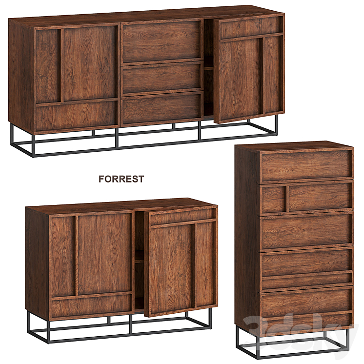 FORREST chest of drawers from WOOOD - Sideboard & Chest of drawer - 3D ...