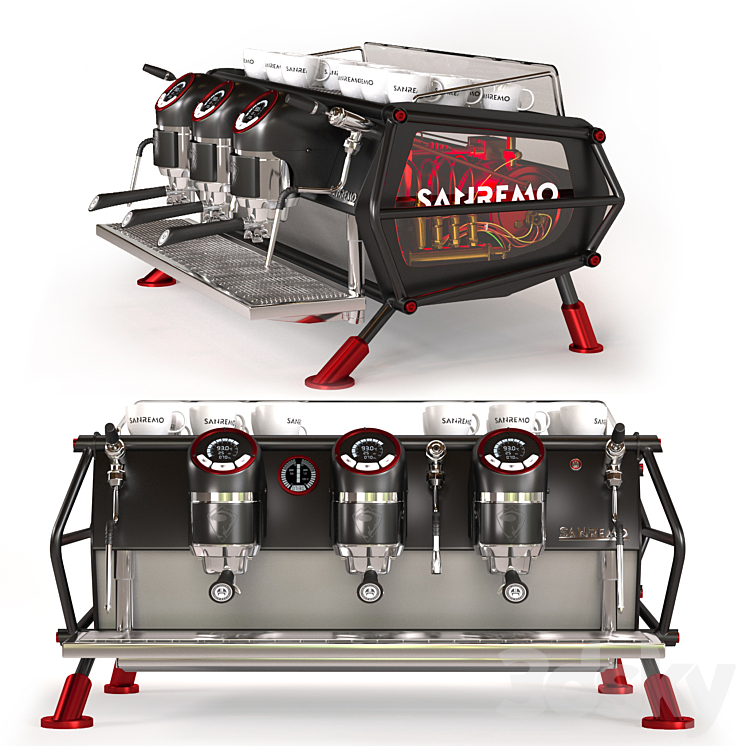 SANREMO Racer Coffee Machine - Kitchen appliance - 3D model