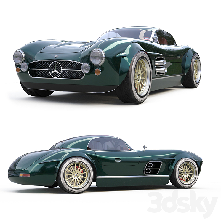 S-Klub Mercedes Benz (300 SL) - Transport - 3D model