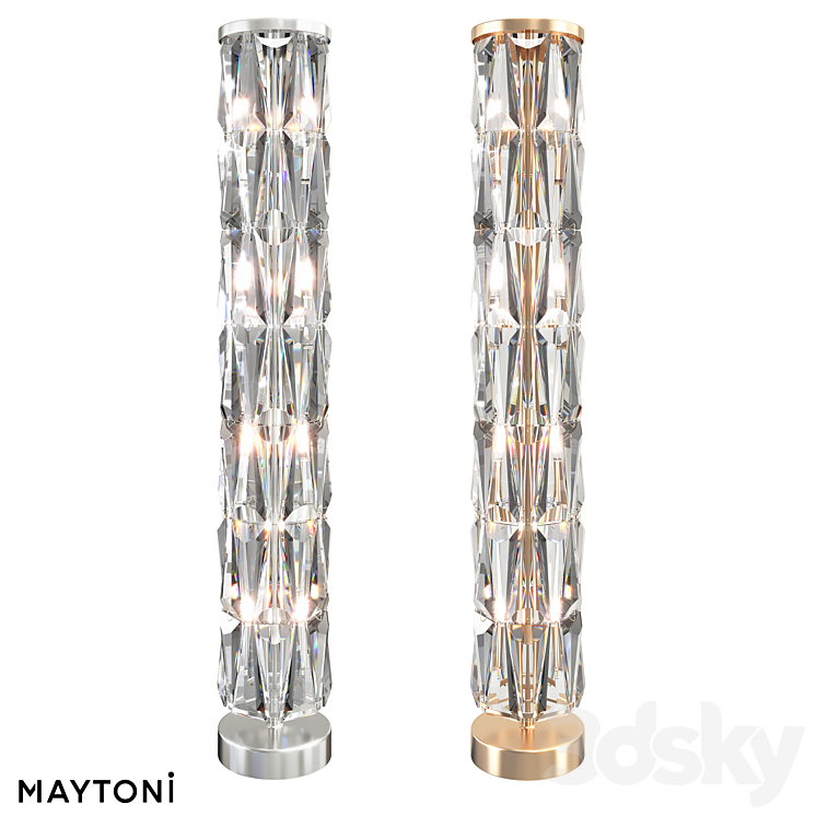 Floor lamp MOD043FL-08CH, MOD043FL-08G OM - Floor lamp - 3D model