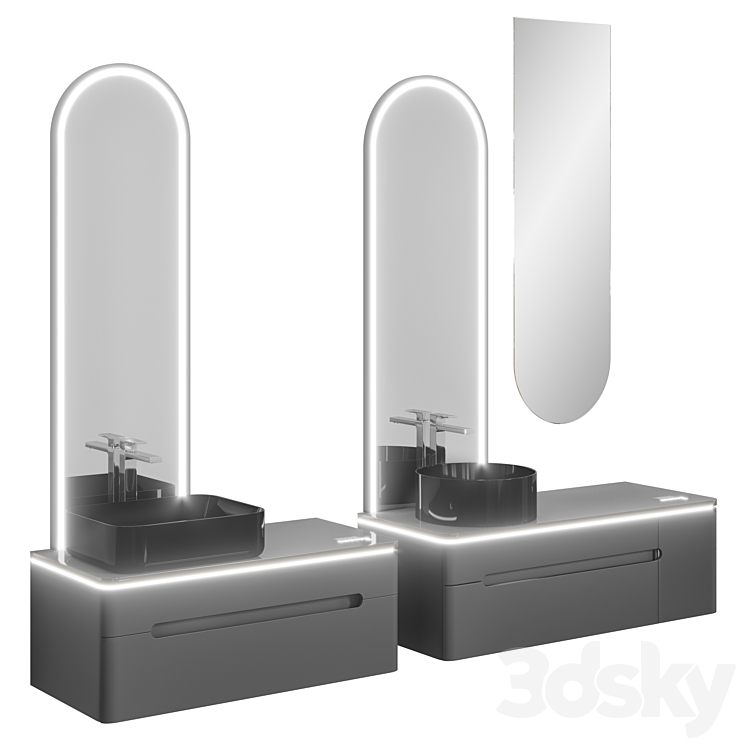 Jorno Shine 100/120 - Bathroom furniture - 3D model