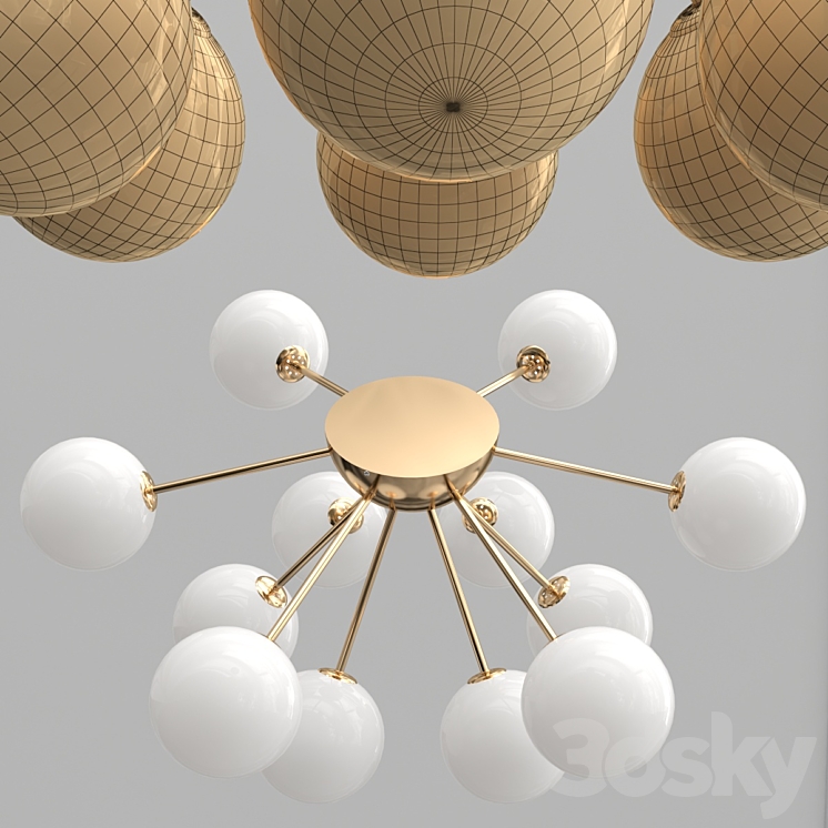 FREYA ALEXIS FR5120CL-12G - Ceiling lamp - 3D model