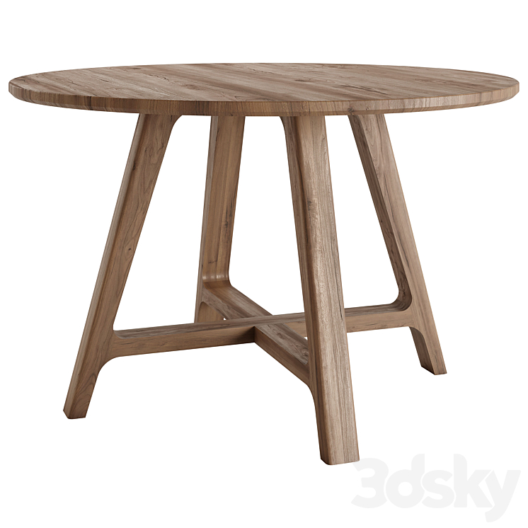 Surly Round Dining Table By Chris Salomone Table 3d Model