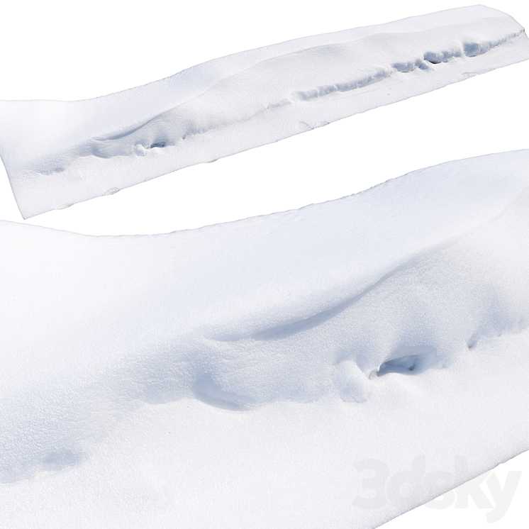 Snowdrift - Environment elements - 3D model