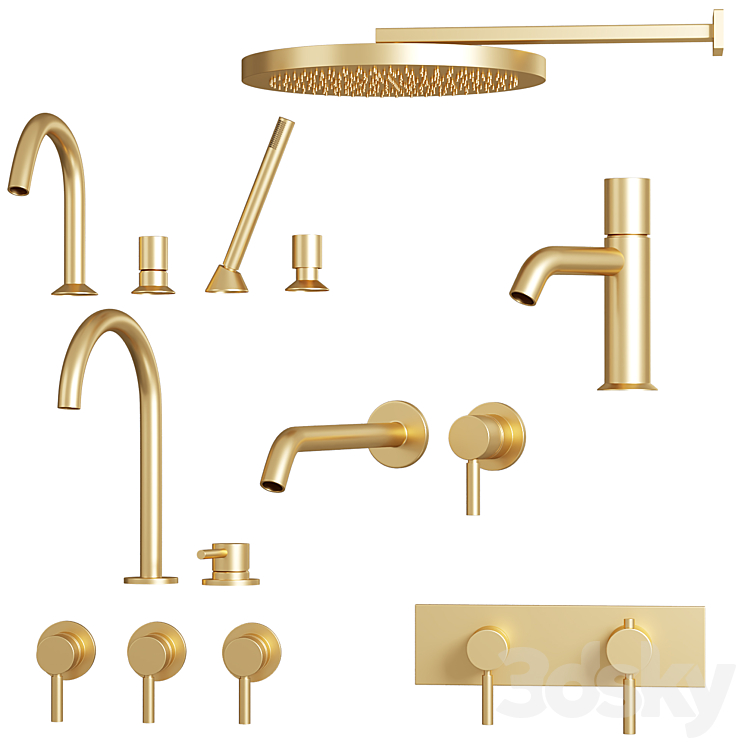 Fantini taps and showers set 5. Nostromo - Faucet - 3D model