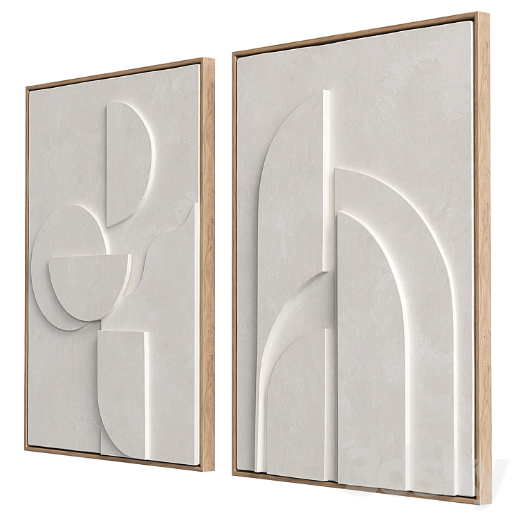 Sculpted Art4 relief - Frame - 3D model