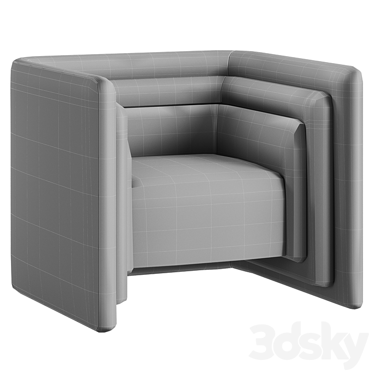 Saint-Germain armchair by Fabrice Juan - Arm chair - 3D model