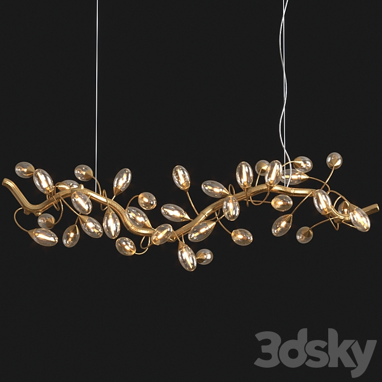 Lotus by Serip - Pendant light - 3D model