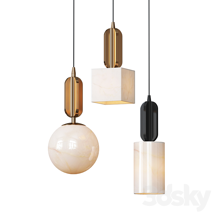 VIAL Ceiling lamp - Pendant light - 3D model