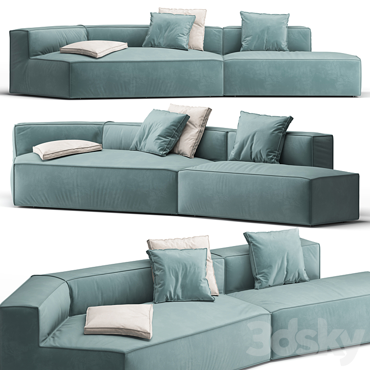 Peanut B Sofa - Sofa - 3D model
