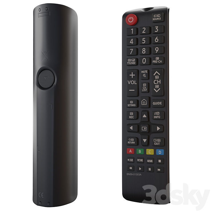 TV Samsung UE43TU7002U / Rigged - TV - 3D model