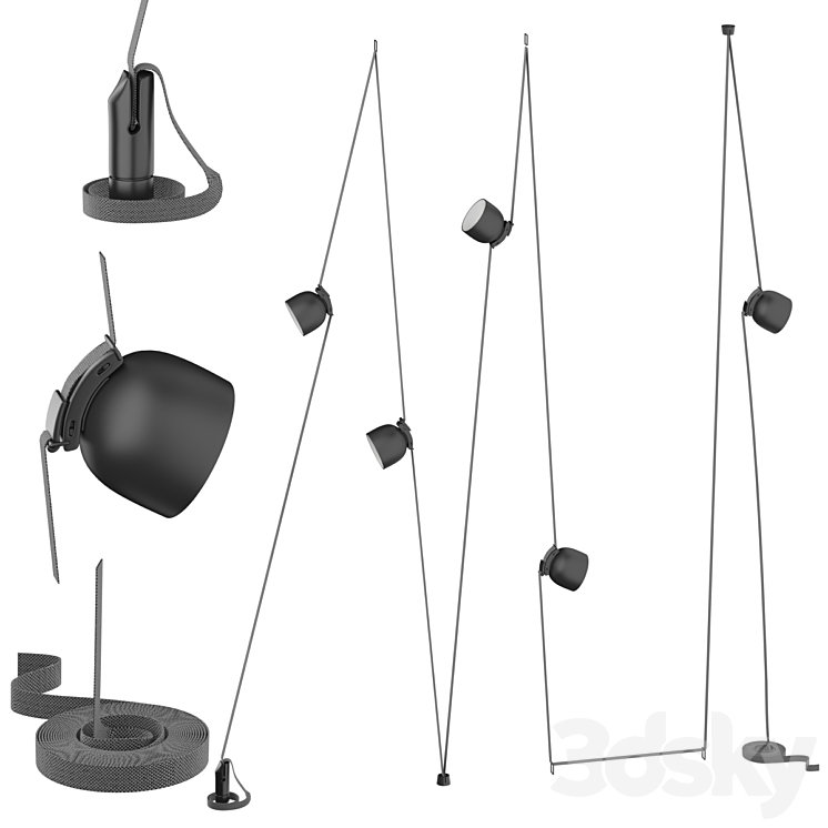 Vibia Plusminus floor - Pendant light - 3D model