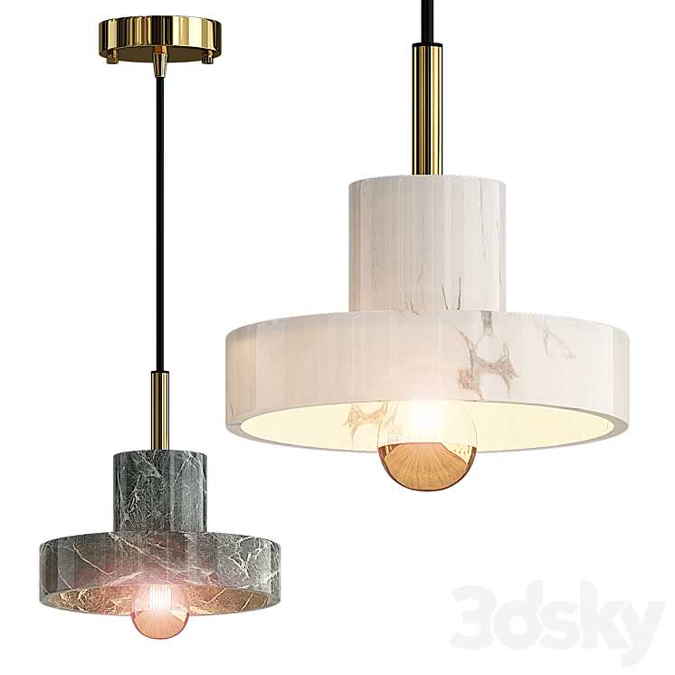 MARBLE LUXURY PENDANT - Pendant light - 3D model