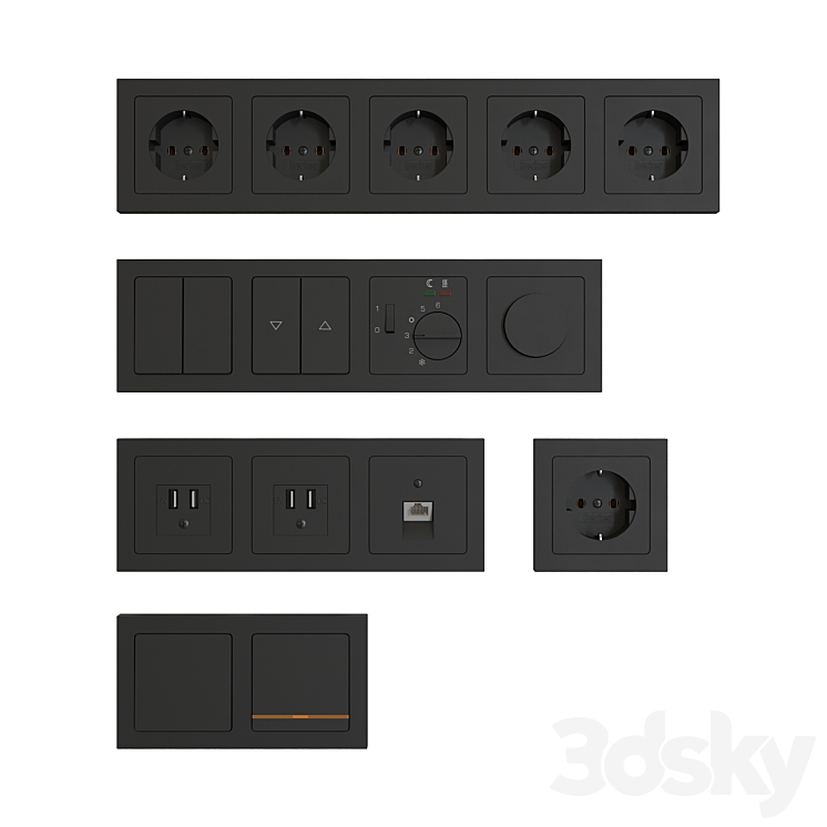 Berker Q3 - Miscellaneous - 3D model