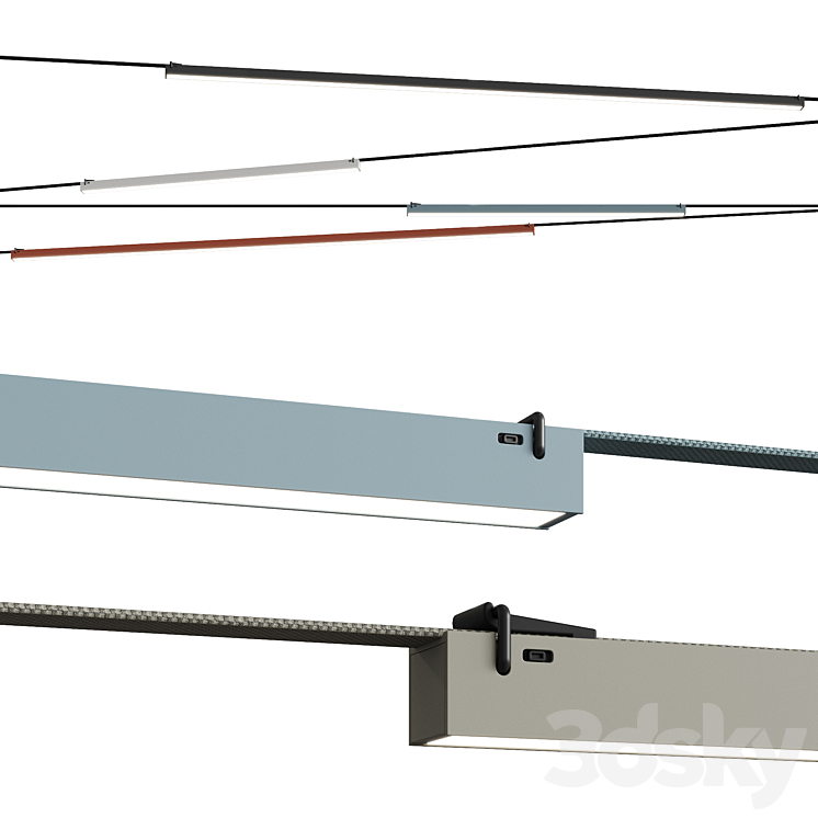 Vibia Plusminus - Technical lighting - 3D model