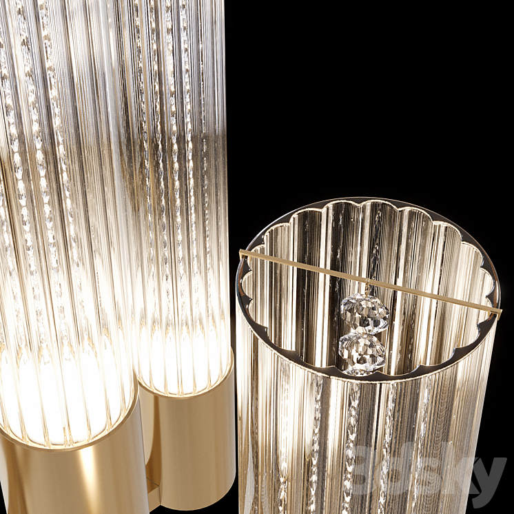 Ilfari Infinity H12+1 - Pendant light - 3D model