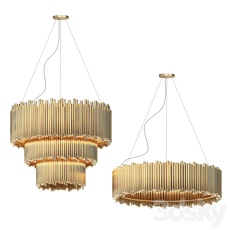 Brubeck suspensions - Pendant light - 3D model