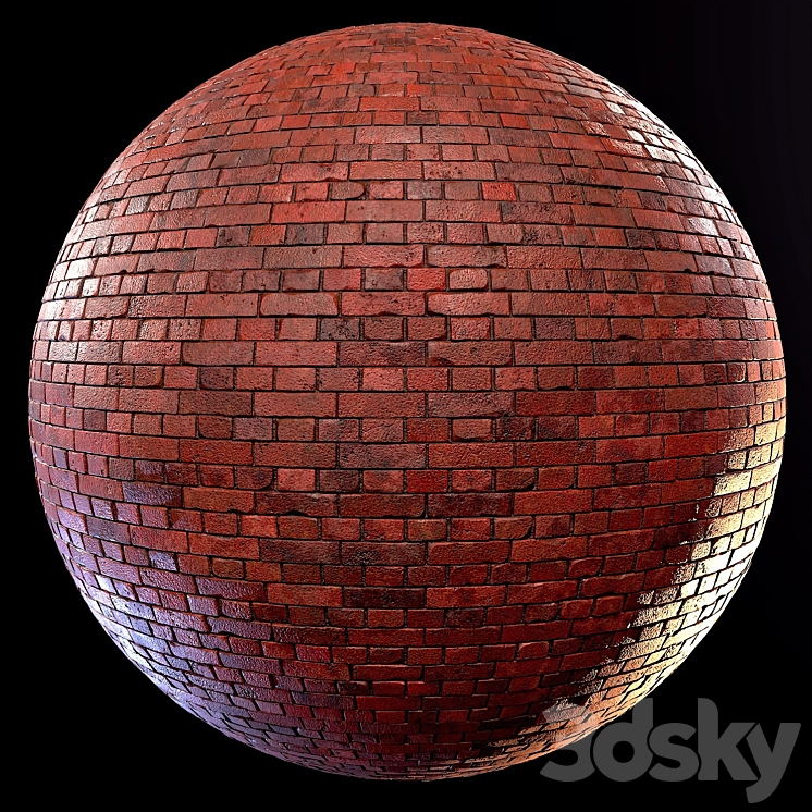 Wall Brick Design-26-2K-PBR - Brick - 3D model