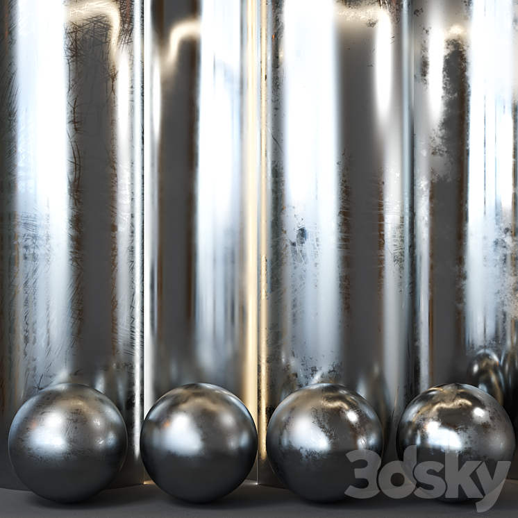 (4k)(4 patterns)Iron Material and texture set 01(seamless-Tileable, PBR ...