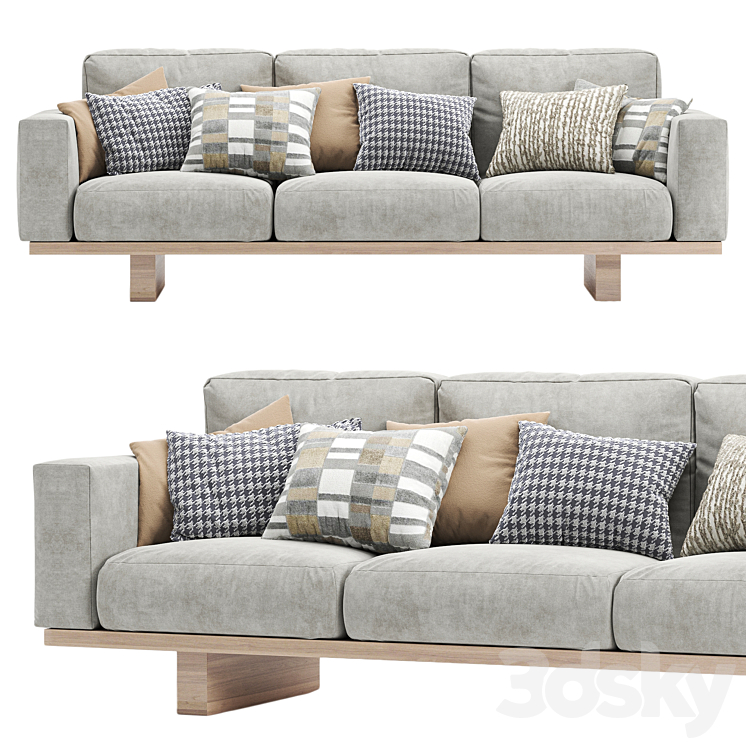 UTAH by Riva sofa - Sofa - 3D model