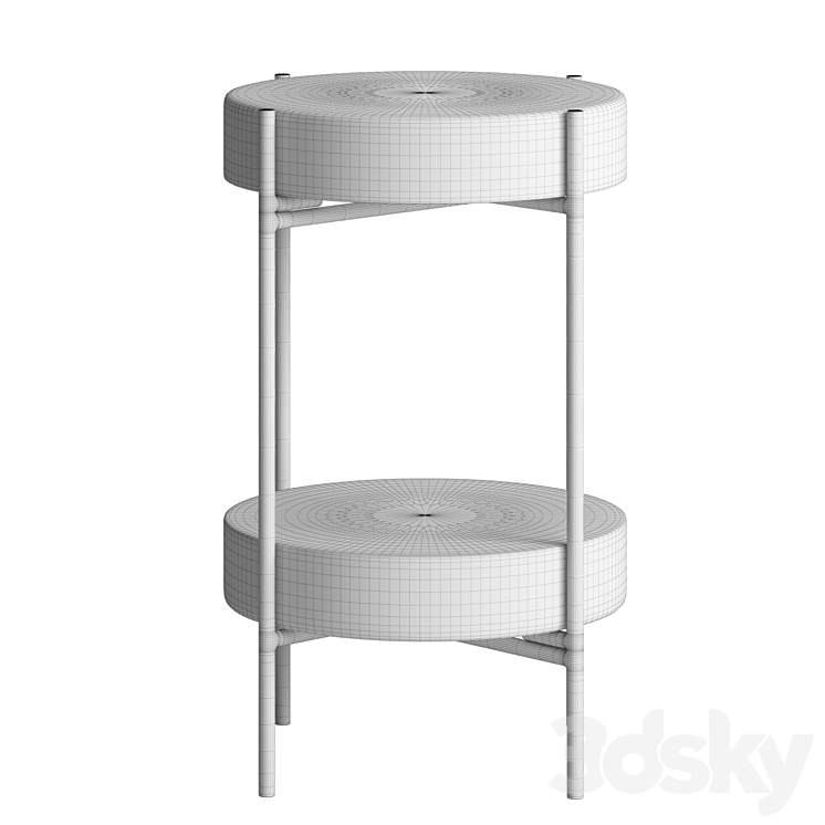 Kare Design Side Table Ice Double - Table - 3D model