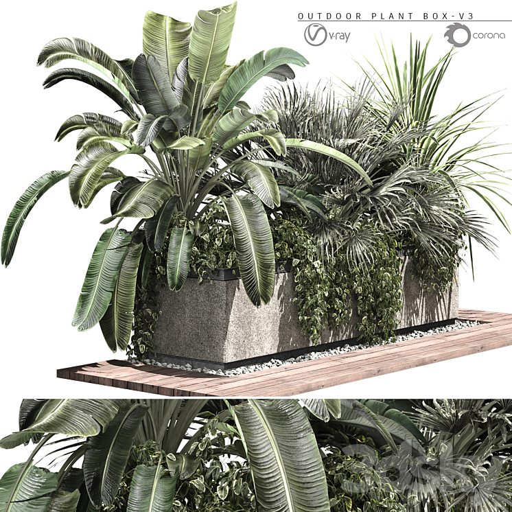 OUTDOOR PLANT BOX-V3 - Outdoor - 3D model