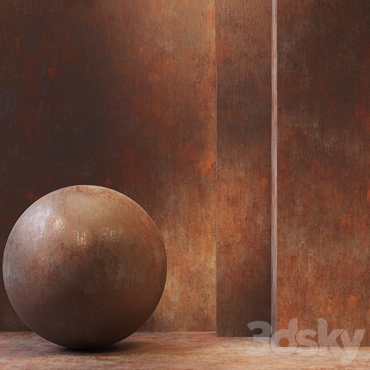 Metal Rust / PBR / Seamless / 4k / set03 - Metal - 3D model
