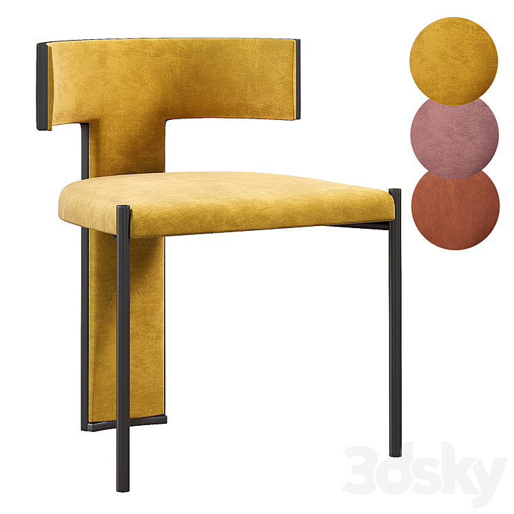 ZEFIR CHAIR by Baxter - Chair - 3D model