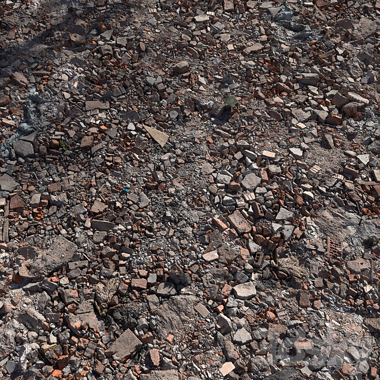 Construction debris surface - Miscellaneous - 3D model