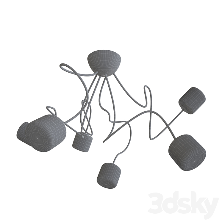 Ceiling Light Ideal Lux Octopus - Pendant light - 3D model