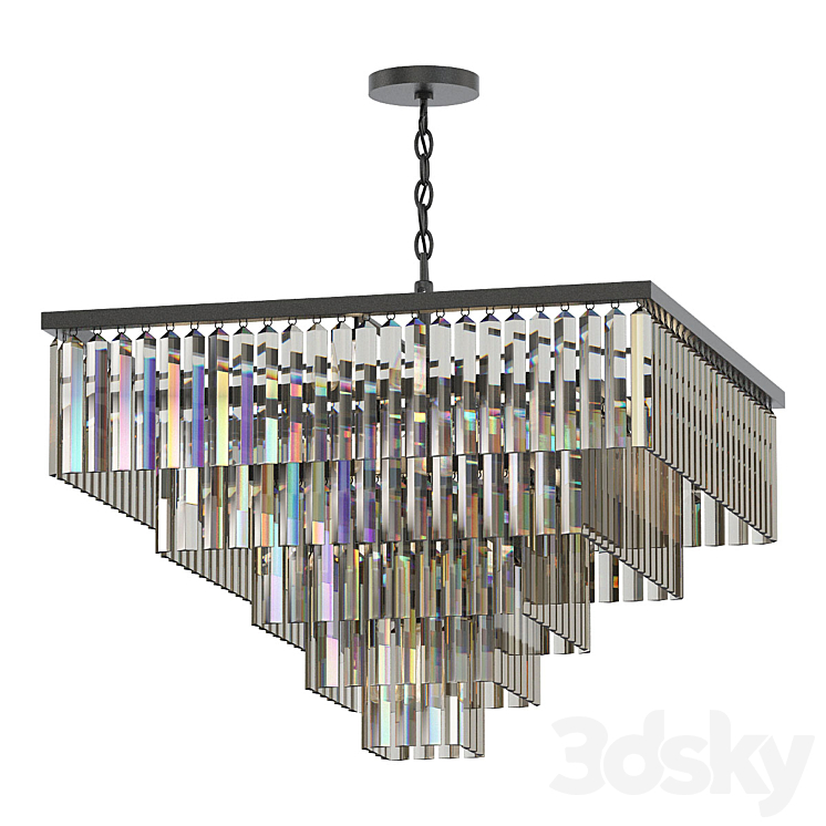 Square Clear - Pendant light - 3D model