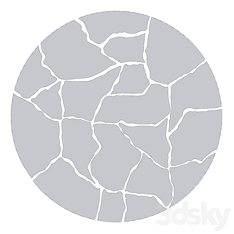 Wall decor Lithosphere - 3D model