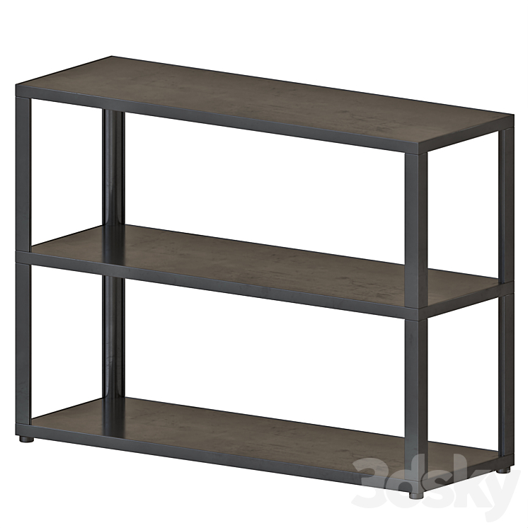 Hay New Order Bookshelf Low Single - Rack - 3D model
