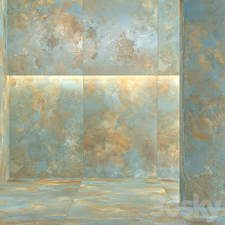Porcelain tile Laminam OSSIDO VERDERAME. 3000x1000 mm. - Tile - 3D model