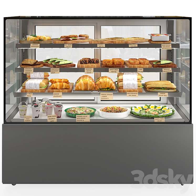 Ambient Food Display - Shop - 3D model